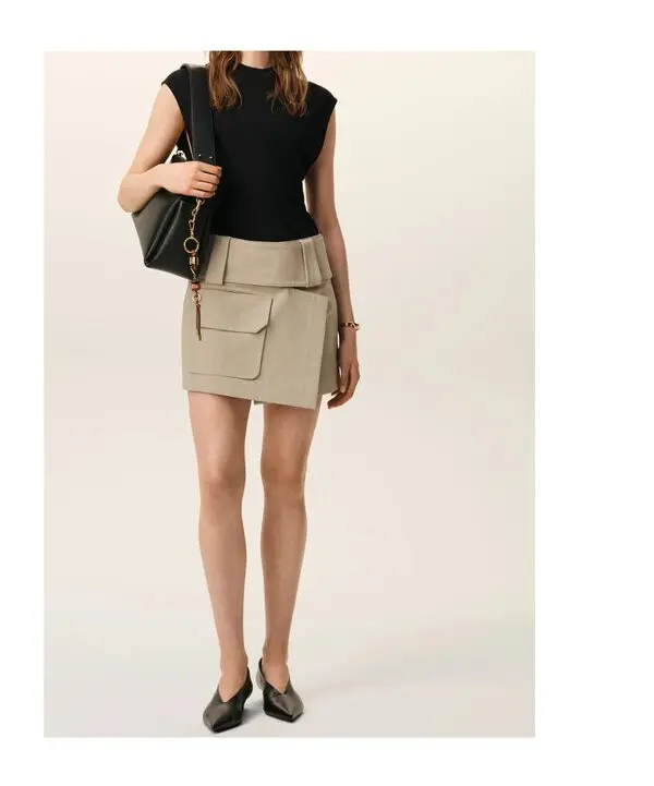 AMI Paris Utility Pocket Mini Skirt