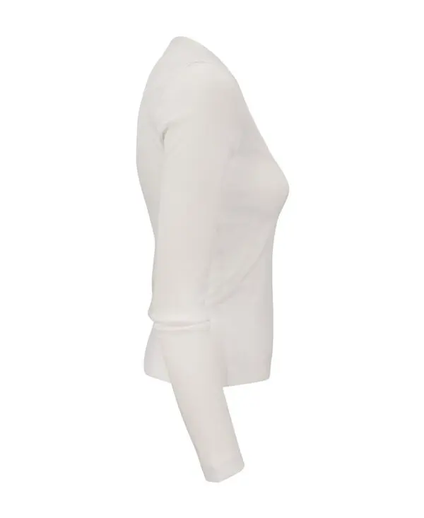 Brunello Cucinelli V-neck Long Sleeved Top - White