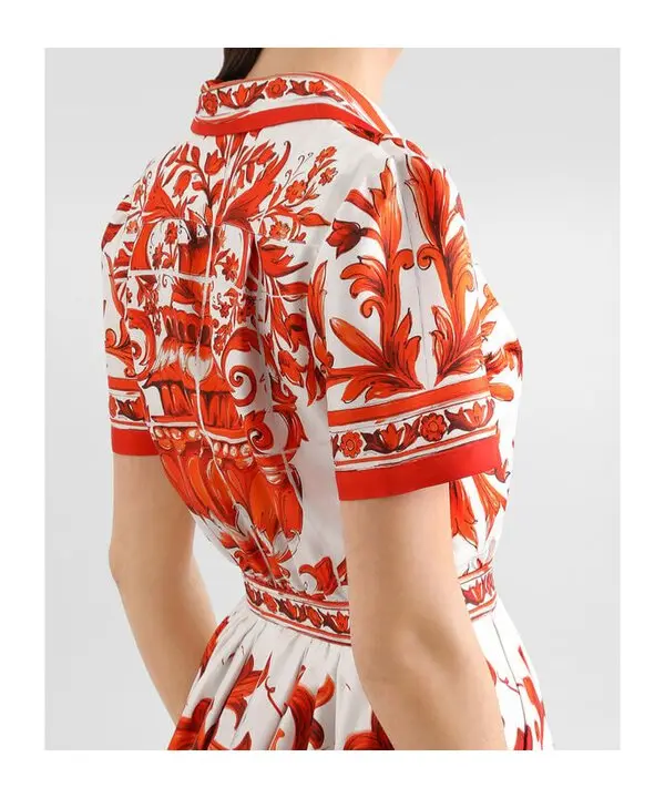 Dolce & Gabbana Majolica-print Twill Dress
