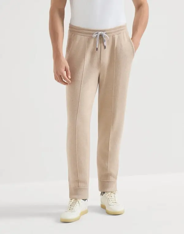 Brunello Cucinelli Cashmere And Vicu?a Knit Trousers