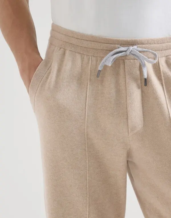 Brunello Cucinelli Cashmere And Vicu?a Knit Trousers