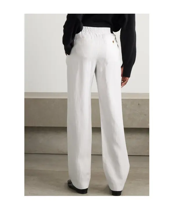 Loulou De Saison Pleated Twill Straight-leg Trousers