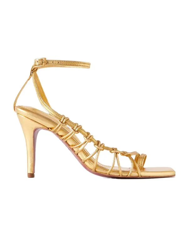 Johanna Ortiz Metallic-leather Sandals