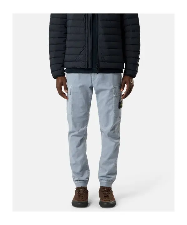 Stone Island Regular-tapered-fit Jogger Trousers With Elastic Waist - Ashes