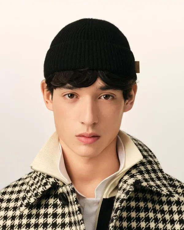 AMI Paris Label-detail Beanie Hat
