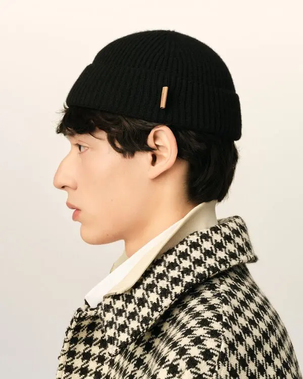 AMI Paris Label-detail Beanie Hat