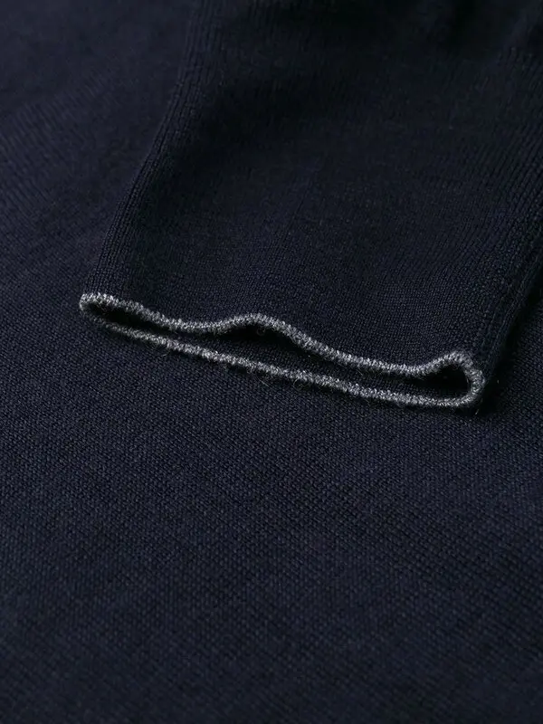 Brunello Cucinelli Ribbed-knit V-neck Jumper - Black
