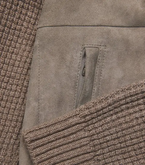 Corneliani Wool-suede Hybrid Jacket
