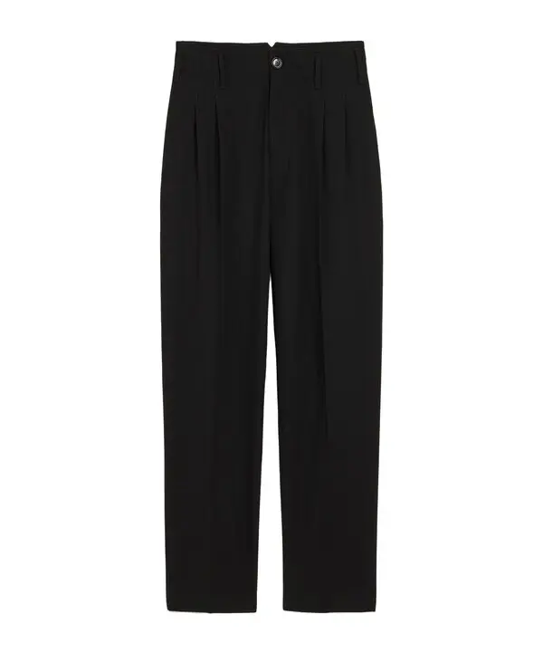 AMI Paris Two-pleats Trousers - Black