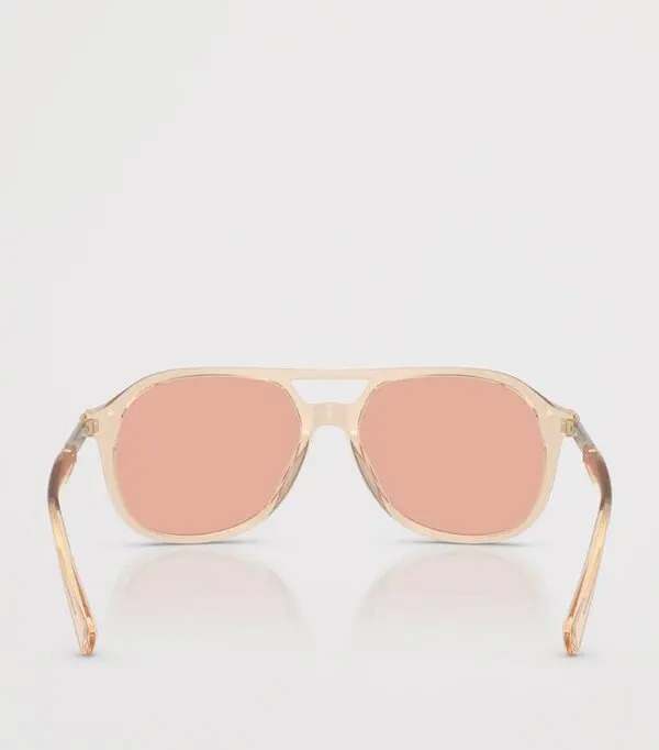 Brunello Cucinelli Acetate Aviator Sunglasses