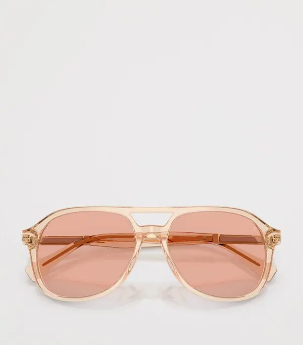 Brunello Cucinelli Acetate Aviator Sunglasses