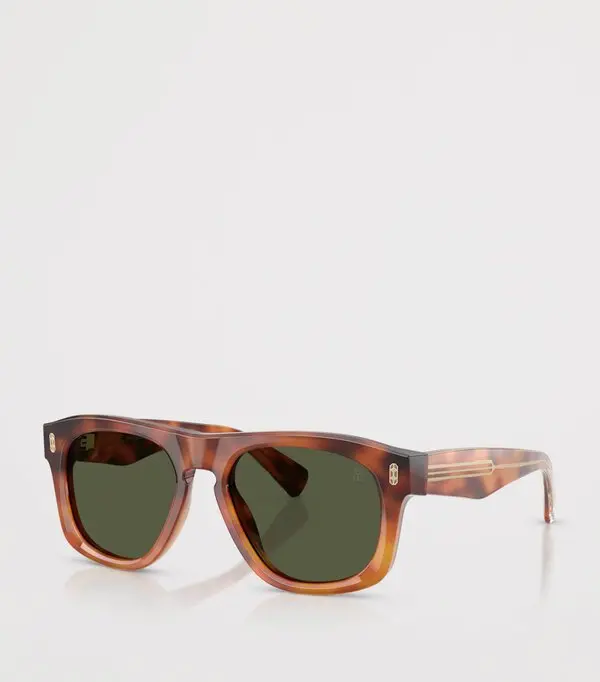 Brunello Cucinelli Acetate Alke Pillow Sunglasses - Brown