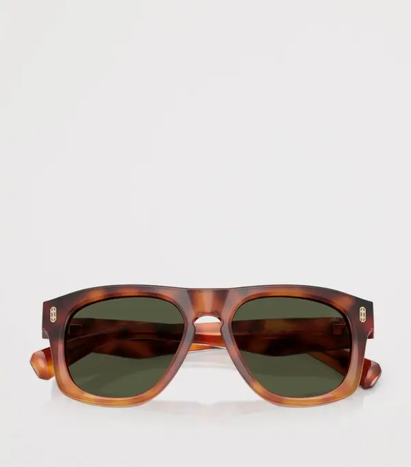 Brunello Cucinelli Acetate Alke Pillow Sunglasses - Brown