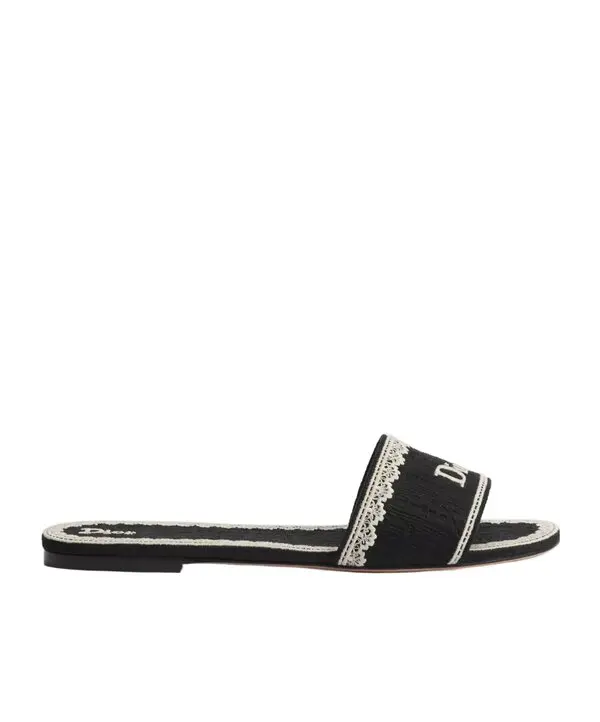 Dior Dentelle Slide - Black