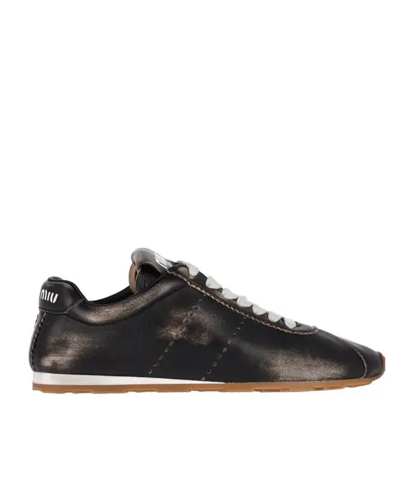 Miu Miu Lace-up Sneakers - Black