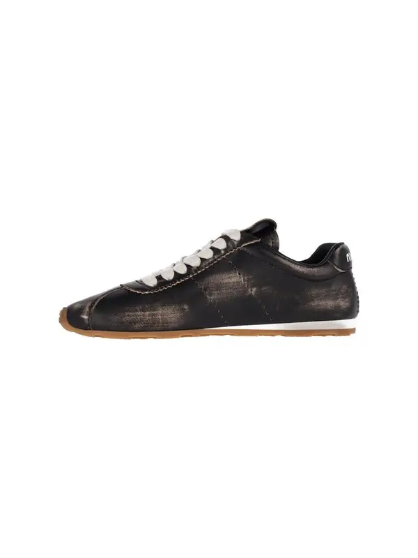 Miu Miu Lace-up Sneakers - Black