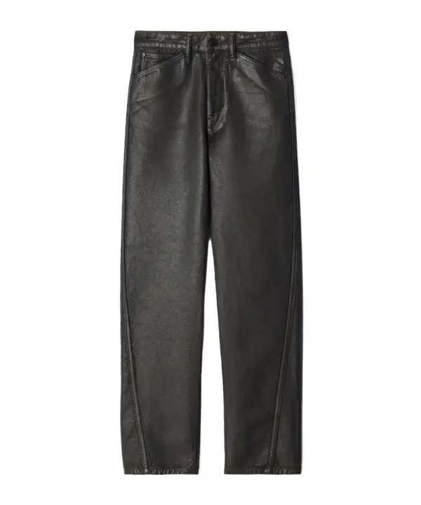 LEMAIRE Five Pocket Twisted Pants - Licorice
