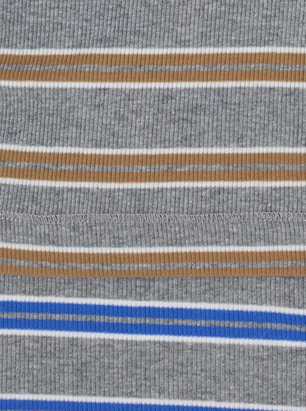 GANNI Long-sleeve Top In Double Stripe