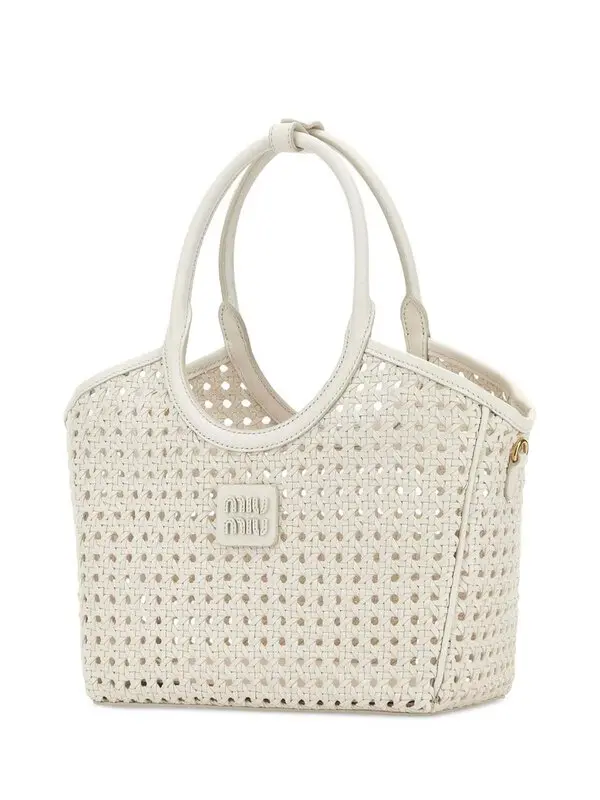 Miu Miu Woven Mesh Tote Bag