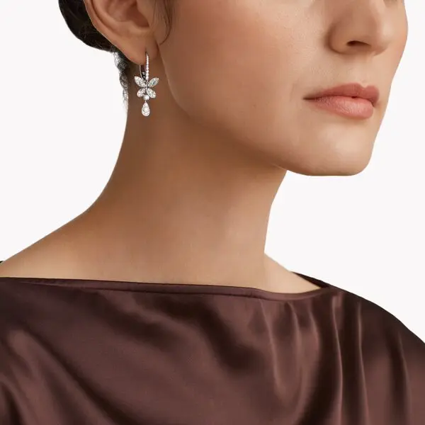 Graff Pavé Butterfly Diamond Drop Earrings
