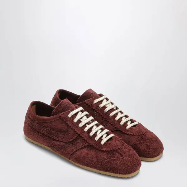 Dries Van Noten Chocolate Suede Sneakers