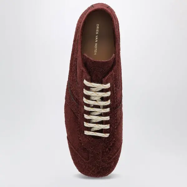 Dries Van Noten Chocolate Suede Sneakers