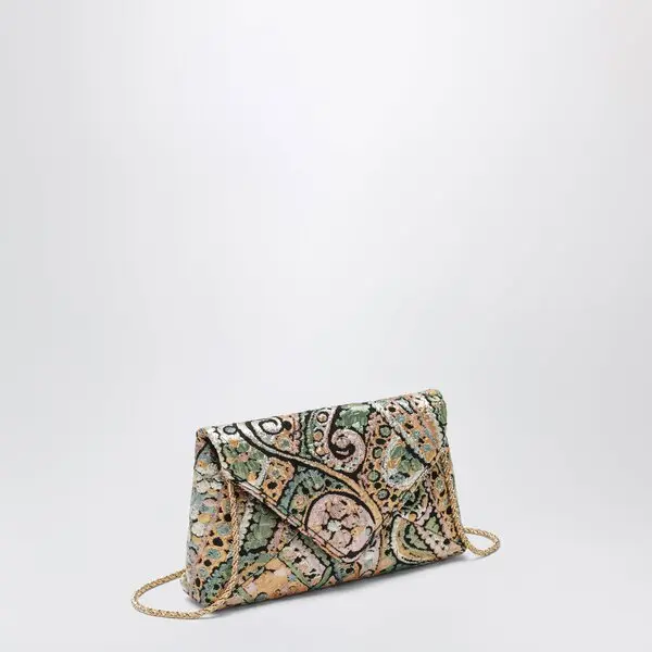 Dries Van Noten Multicolour Jacquard Fabric Clutch - Multicolor