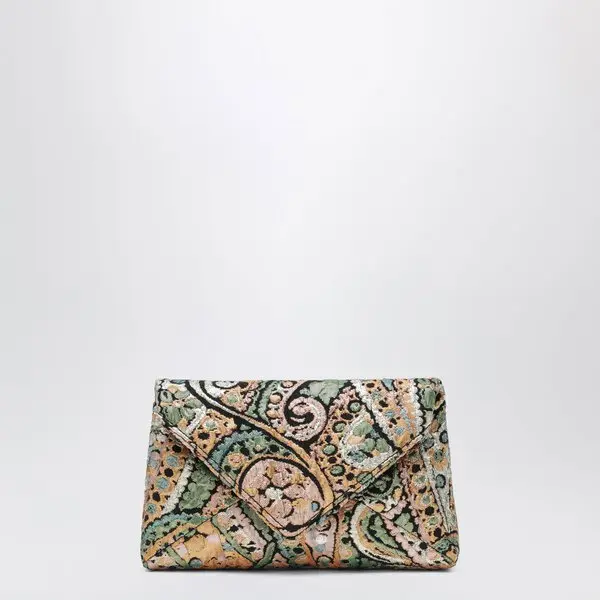 Dries Van Noten Multicolour Jacquard Fabric Clutch - Multicolor