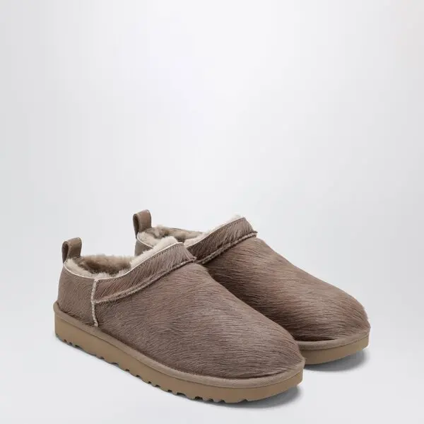 UGG Classic Micro Caribou Pony Skin Ankle Boots - Brown