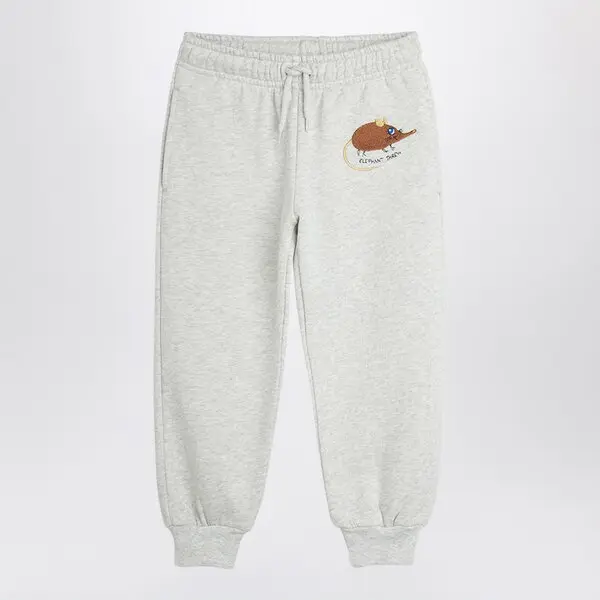 MINI RODINI Melange Cotton Sweatpants