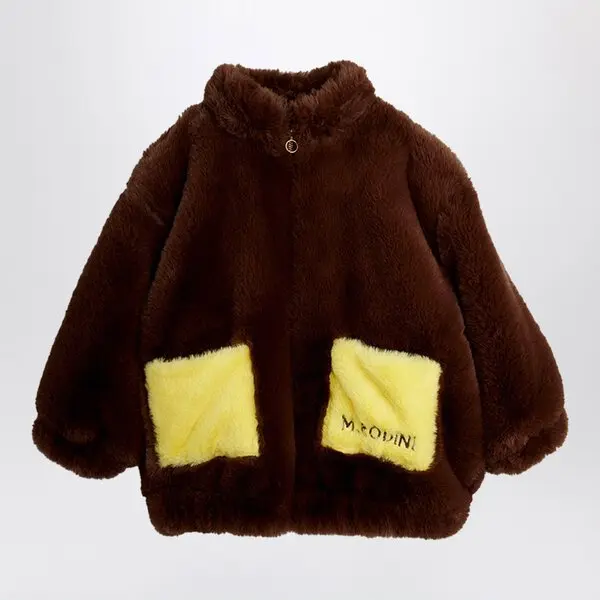 MINI RODINI Faux Fur Jacket