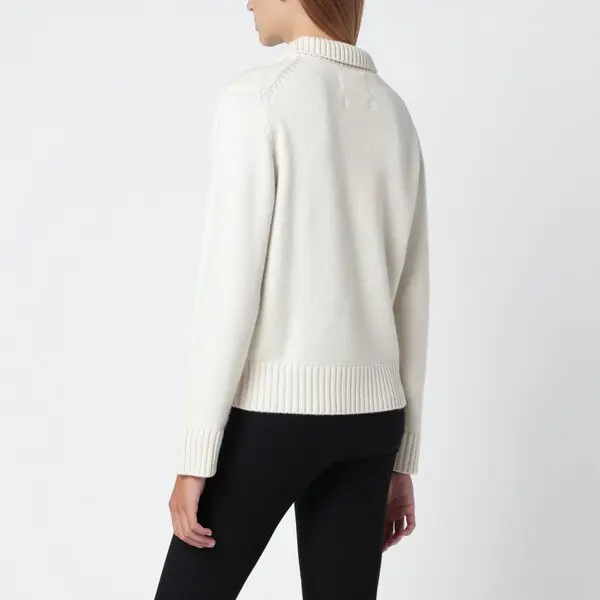 Extreme Cashmere Cream Cashmere Polo Sweater