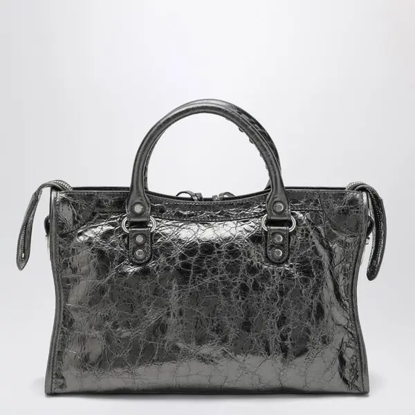 Balenciaga Small Le City Bag In Metallic Leather