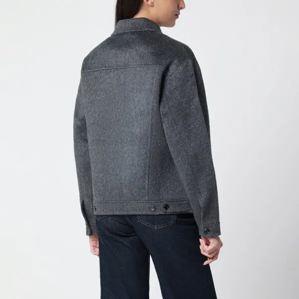 ANINE BING Rory Dark Wool Jacket - Grey