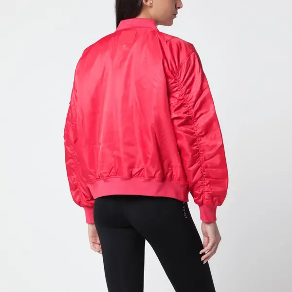 ANINE BING Leon Zip-up Bomber Jacket - Red