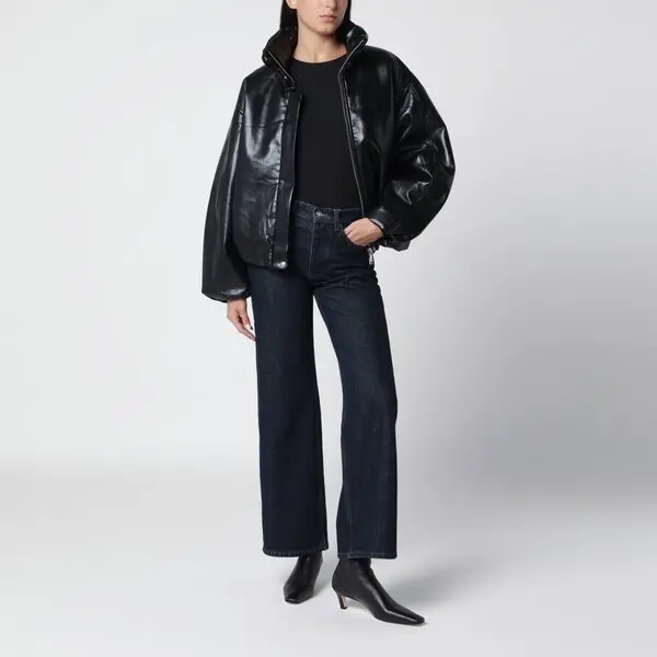 ANINE BING Cyrus Recycled Leather Jacket - Black
