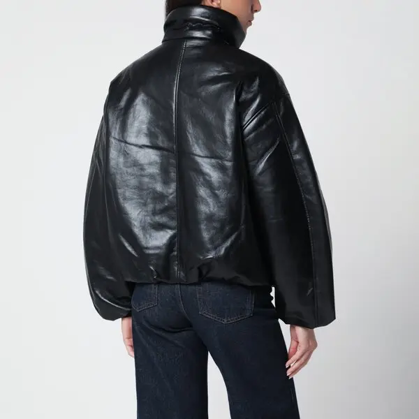 ANINE BING Cyrus Recycled Leather Jacket - Black