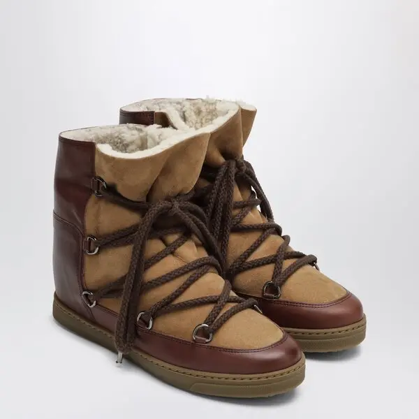 Isabel Marant Étoile Suede Ankle Boots With Leather Inserts