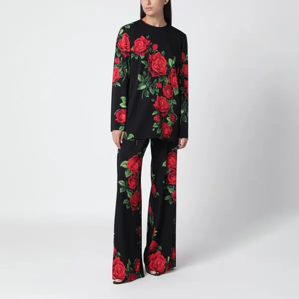Dolce & Gabbana Silk Blouse With Floral Print