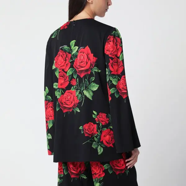 Dolce & Gabbana Silk Blouse With Floral Print
