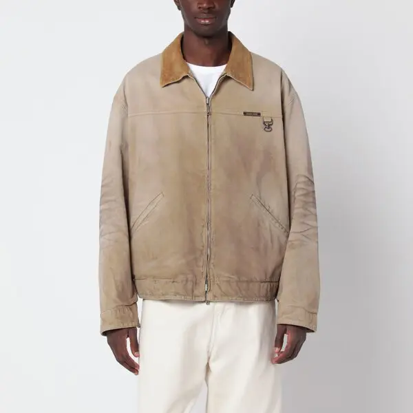GOLDEN GOOSE Reversible Cotton Jacket - Beige