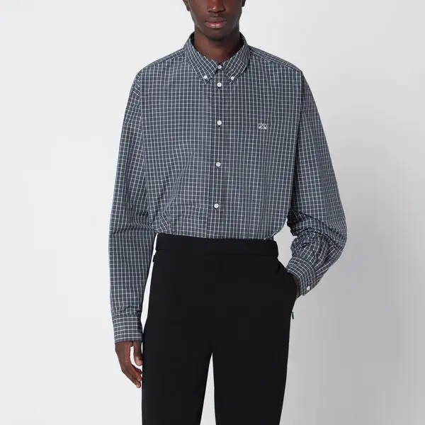 Loewe And White Technical Cotton Shirt - Black
