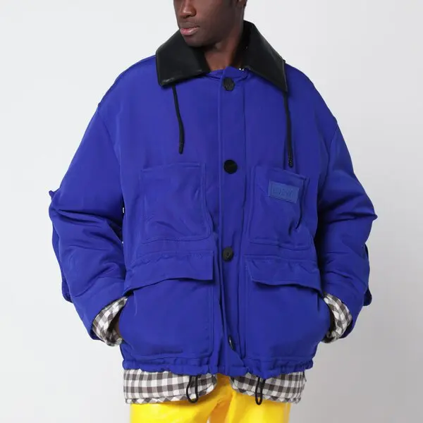 Loewe Layered-construction Nylon Jacket - Blue