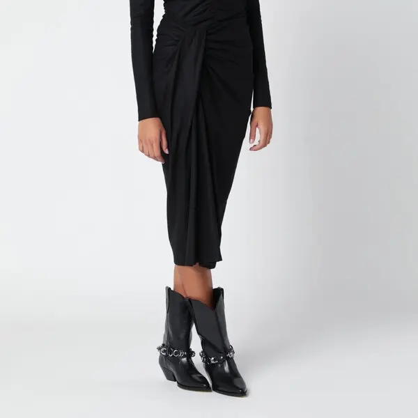 Isabel Marant Étoile Jeldia Midi Skirt In Flannel Jersey