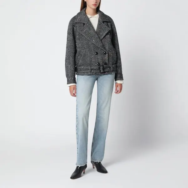 Isabel Marant Étoile Wool Jacket With Herringbone Pattern