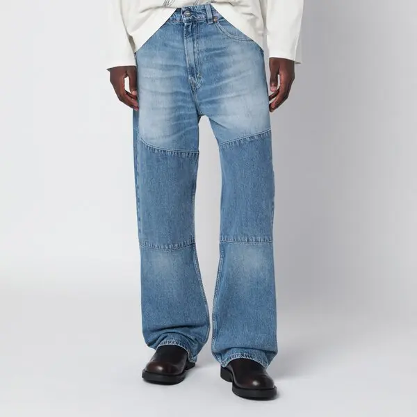 Our Legacy Third Cut Jeans In Cotton Denim - Light Blue