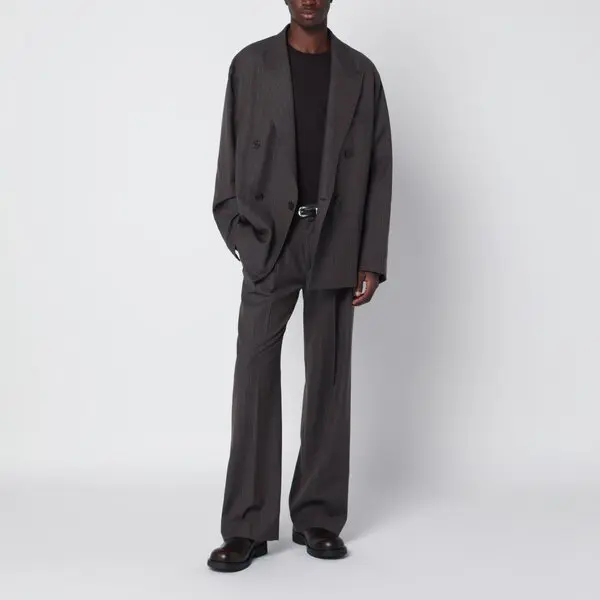 Our Legacy Halt Striped Wool And Cotton Blazer