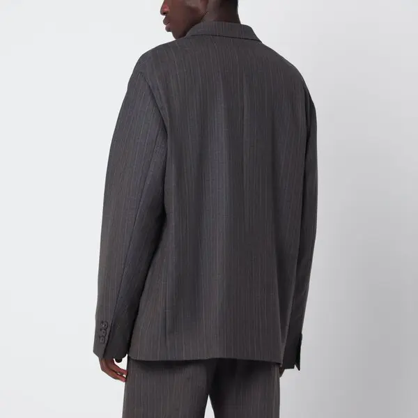 Our Legacy Halt Striped Wool And Cotton Blazer