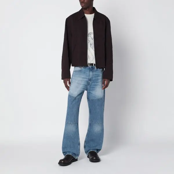 Our Legacy Zip-up Jacket In Virgin Wool - Brown