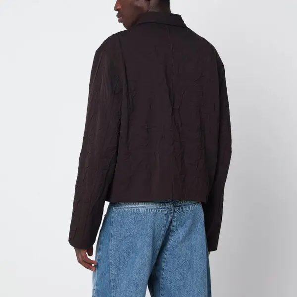 Our Legacy Zip-up Jacket In Virgin Wool - Brown